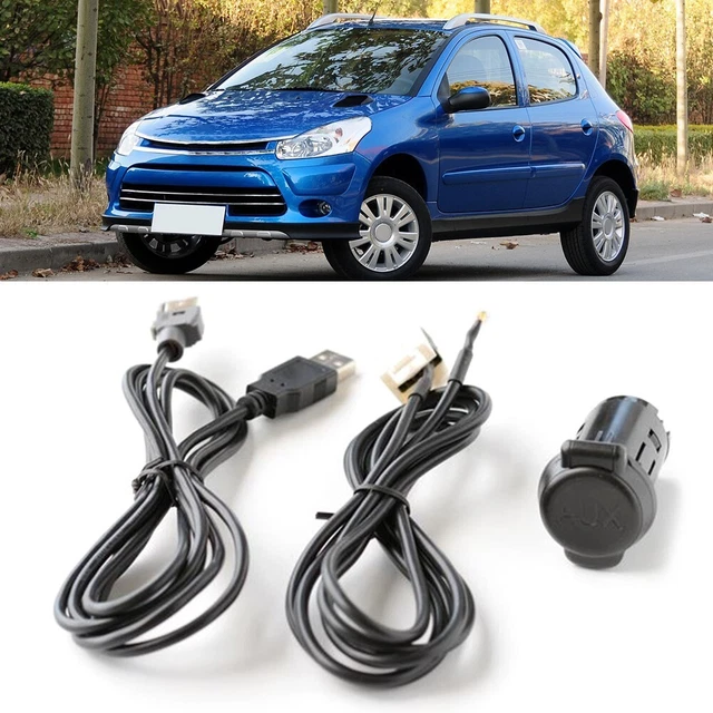 PRISE PORT AUX USB noire facile installer pour C3 C5 C4 DS3 DS4 307 407 ...