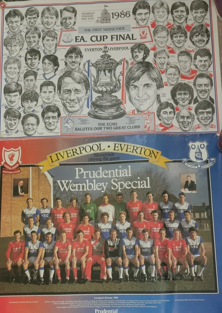 2 POSTER ORIGINALI Liverpool FC 1986 FA Cup finale EUR 13,98 - PicClick IT