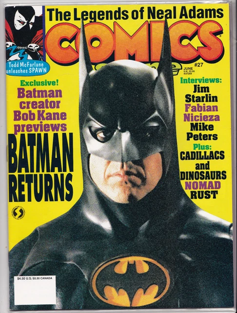 BATMAN RETURNS 1992 Comics Scene Magazine Michael Keaton Tim Burton ...