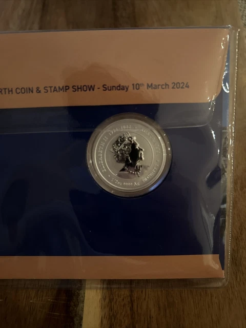 2024 PERTH STAMP & Coin Show 1/2oz Perth Mint Silver coin Dragon PNC ...