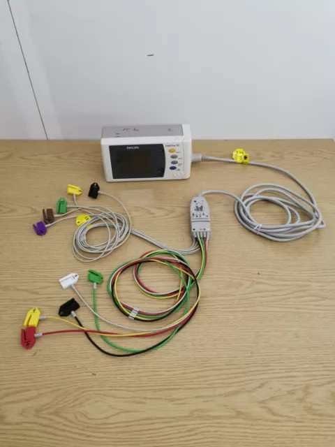 PHILIPS INTELLIVUE X2 M3002A Patient monitor module with 12 leads ECG ...
