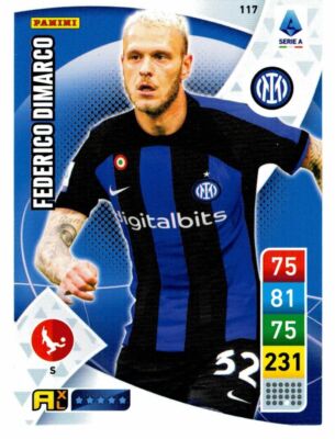 PANINI ADRENALYN XL Calciatori 2022-2023 Card N. 117 Dimarco (Inter ...