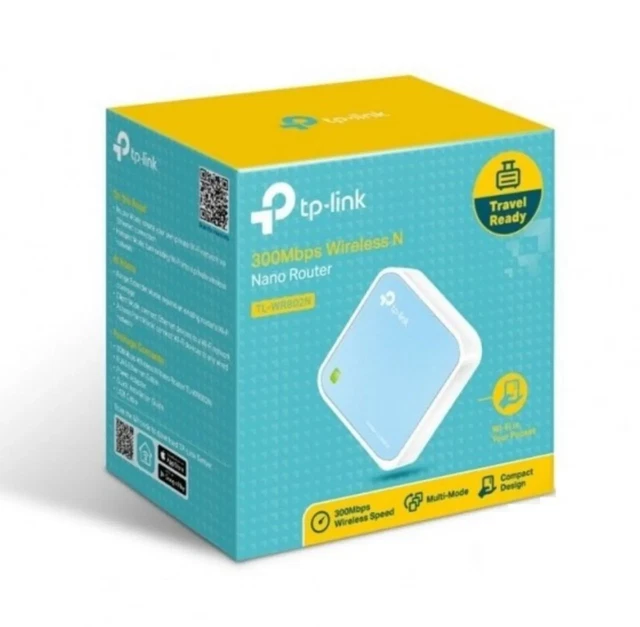 TP-LINK TL-WR802N UNIVERSAL 300 Mbps Wireless N Nano Travel Router, USB ...