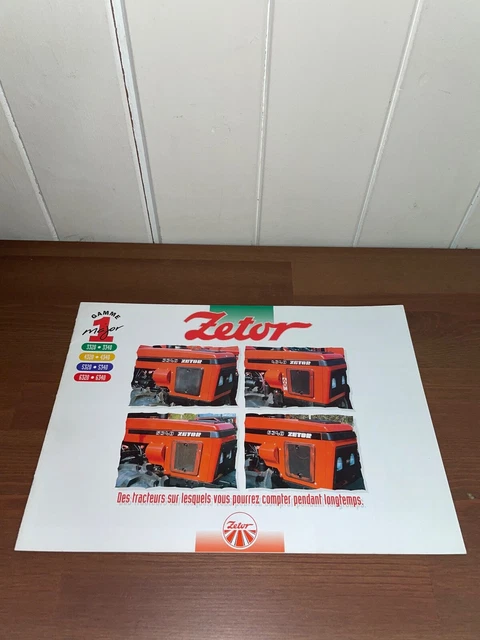 BROCHURE PROSPEKT PROSPECTUS GAMME TRACTEUR ZETOR MAJOR 1 tractor-traktor-ursus EUR 9,99 ...