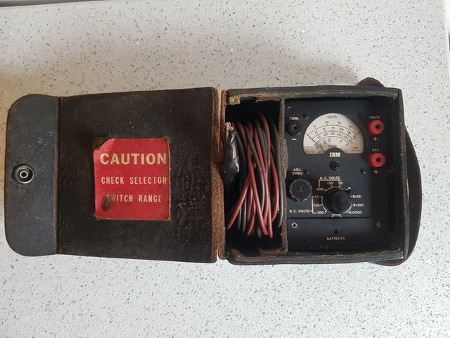 VINTAGE IBM VOLT Ohms Meter Mini Multimeter Made in USA £38.99 ...