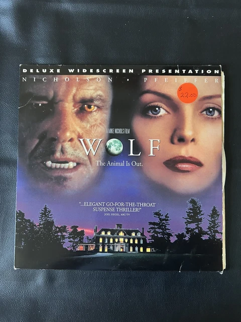 Wolf Laserdisc Deluxe Widescreen Jack Nicholson Michelle Pfeiffer £9