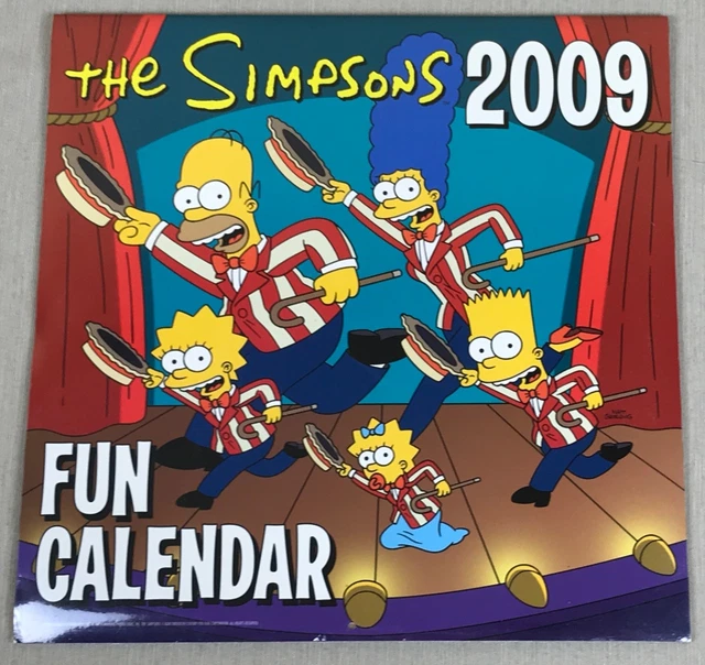 VINTAGE 2009 *WORKS For 2026* The Simpsons Fun Calendar, XF NEW! £8.47 ...