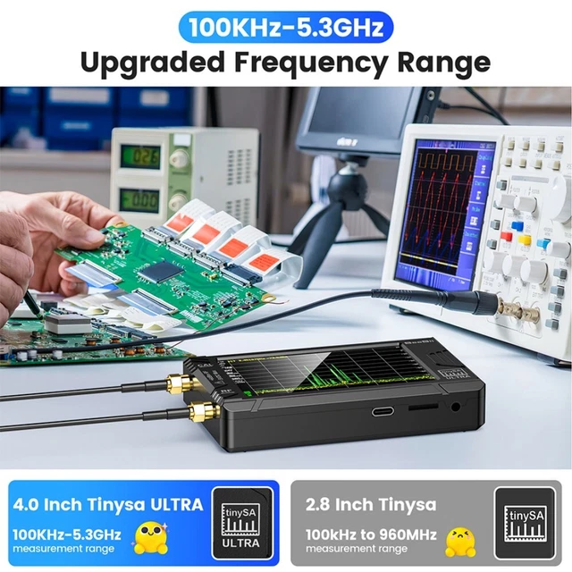 Tinysa Ultra Spectrum Analyzer 100khz 5 3ghz Signal Generator 2