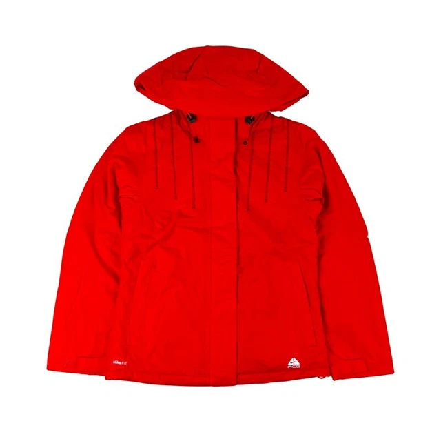 VINTAGE NIKE ACG Puffer Jacket Red Y2K Women's Deadstock Storm Fit Ski ...