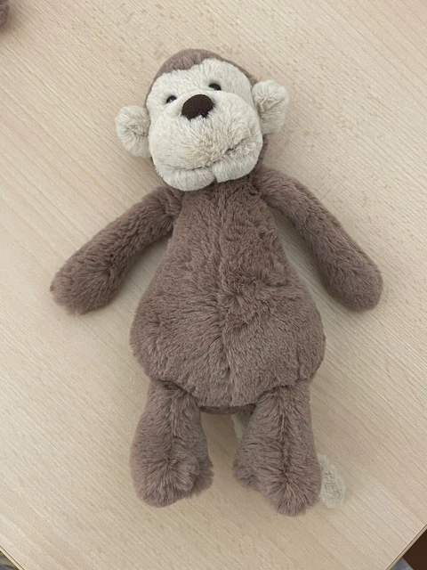 JELLYCAT SMALL 8” Bashful Monkey Brown Soft Plush Toy £18.00 - PicClick UK