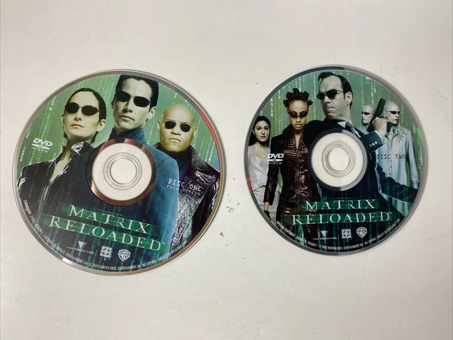 THE MATRIX RELOADED (DVD, 2003, Full Screen) DISCS ONLY $3.65 - PicClick CA