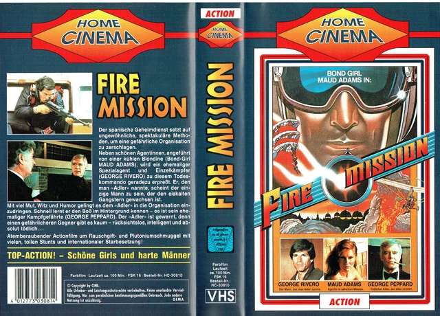 (VHS) FIRE MISSION - Jorge Rivero, Maud Adams, George Peppard, Max von ...