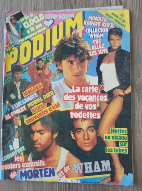MAGAZINE PODIUM 174 WHAM COCK ROBIN COLUMBO NIAGARA DELON peugeot ...