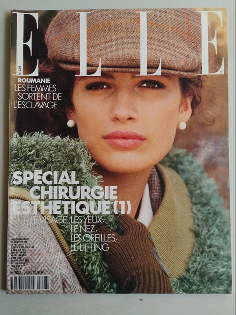 ELLE MAGAZINE DU 22/01/1990; Spécial Chirurgie Esthétique/ Birkin ...