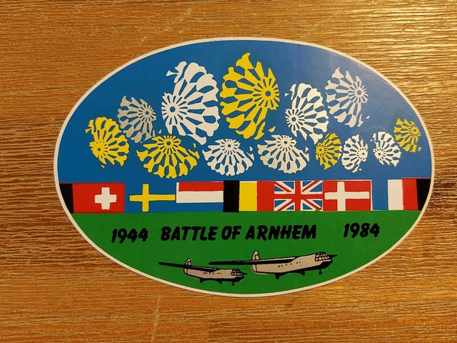 BATTLE OF ARNHEM 1944-1984 Jubiläum - Aufkleber Sticker Retro Vintage ...