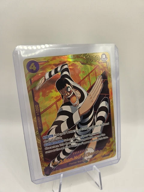 ONE PIECE CARD Game - Mr.2.Bon.Kurei(Bentham) Secret Rare EB01-061 ...