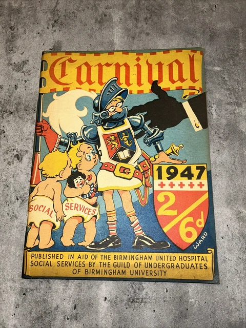 VINTAGE BIRMINGHAM UNIVERSITY Rag Mag Carnival 1947 Nice Complete RARE ...