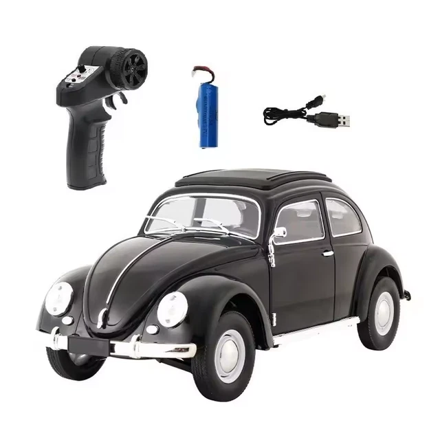 2025 1:16 VOLKSWAGEN Beetle RC Car, Vintage Remote Control with Lights ...