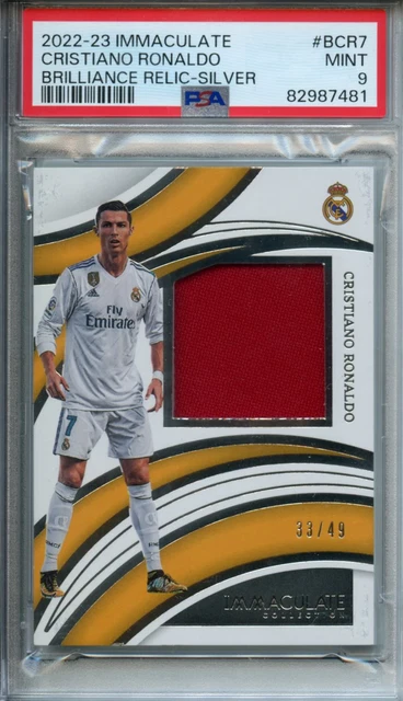 2022-23 IMMACULATE CRISTIANO Ronaldo Brilliance Relic Silver 33/49 #B ...
