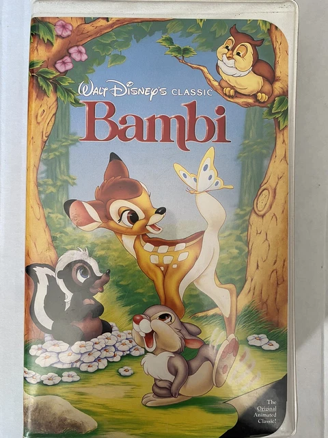 COLLECTIBLE AND RARE Disney Bambi (VHS) Black Diamond Edition The ...