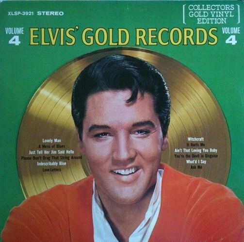 ELVIS PRESLEY ELVIS' Golden Records Volume 4 LP Canadian RCA 1978 Gold ...
