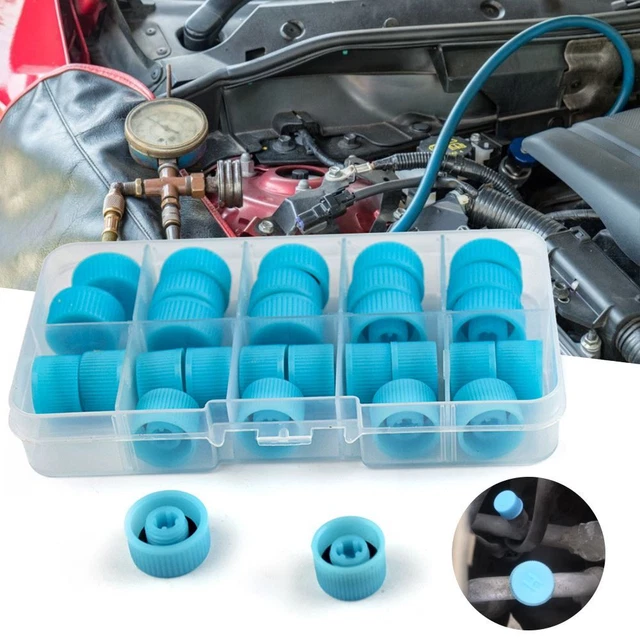PRESSURE CAPS FOR Auto Car A/C Refrigerant High Side Port Cap Low Side ...