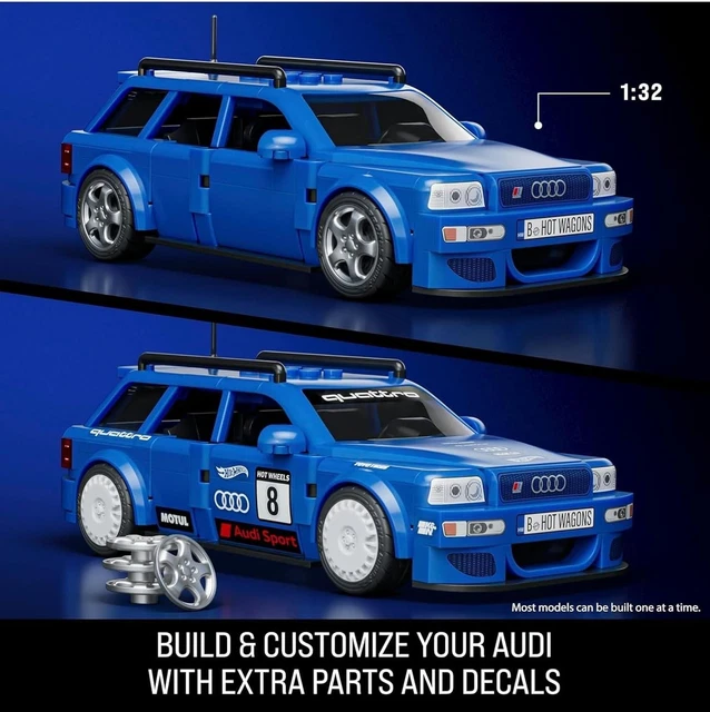 MATTEL BRICK SHOP Hot Wheels Speed Series Building Set, ’94 Audi Avant ...