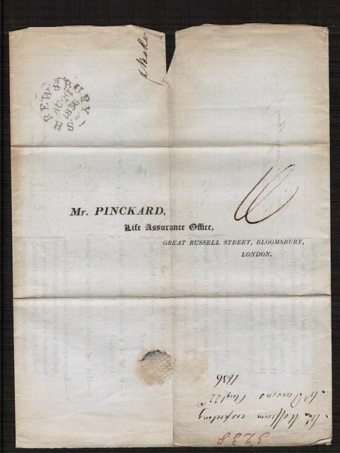 GB 1836 POSTAL History Life Assurance Letter Sheet £0.99 - PicClick UK