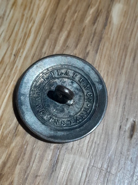 ANTIQUE LIVERY BUTTON Algeo family crest 1800's J Platt & Co £13.50 ...