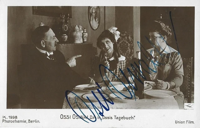 AUTOGRAFO ORIGINALE DI Ossi Oswalda (Attrice/Foto Pk 1917!!!!) EUR 1,99 - PicClick IT