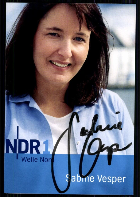 SABINE VESPER NDR Autogrammkarte Original Signiert ## BC 23122 EUR 1,49 - PicClick DE