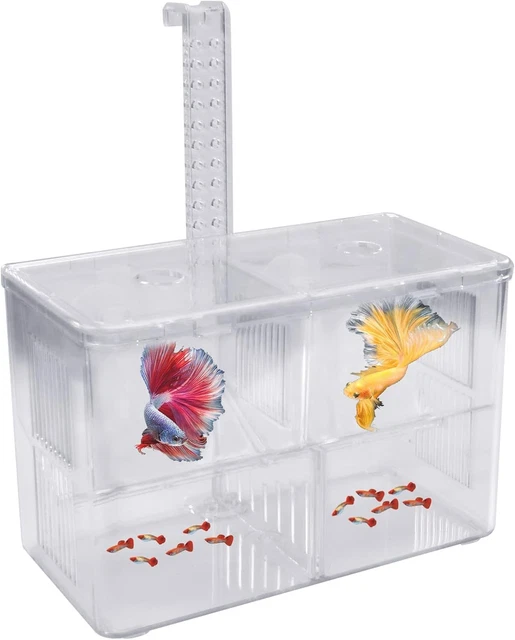 BREEDING TANKS FOR Fish Transparen Isolation Floating Box Double Layer ...