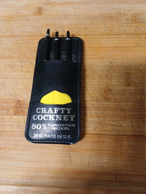 HARROWS 26 GRAM Eric Bristow , Crafty Cockney Tungsten Darts Set. 1980 ...