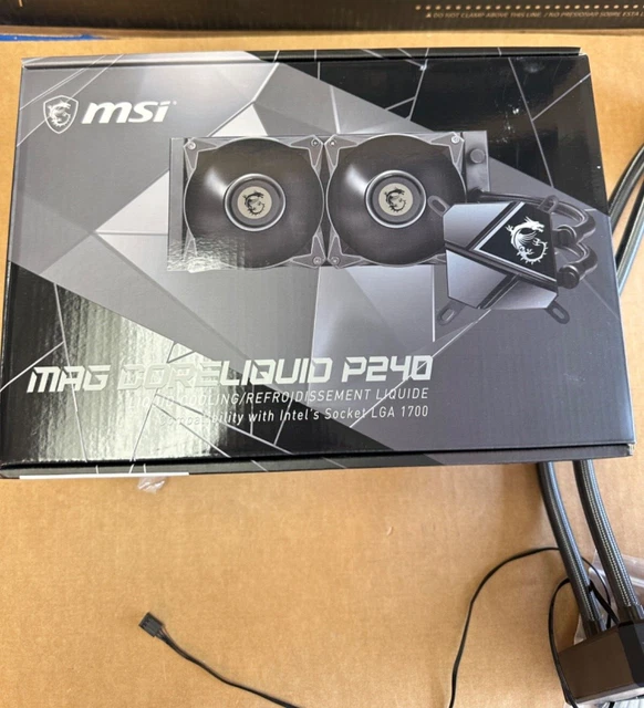 MSI MAG SERIES CORELIQUID P240 AIO Liquid CPU Cooler, 240mm $65.00 ...