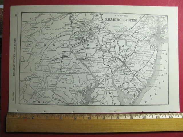 1918 UNION PACIFIC Railroad Section System Map Up Osl Rr Depots ...