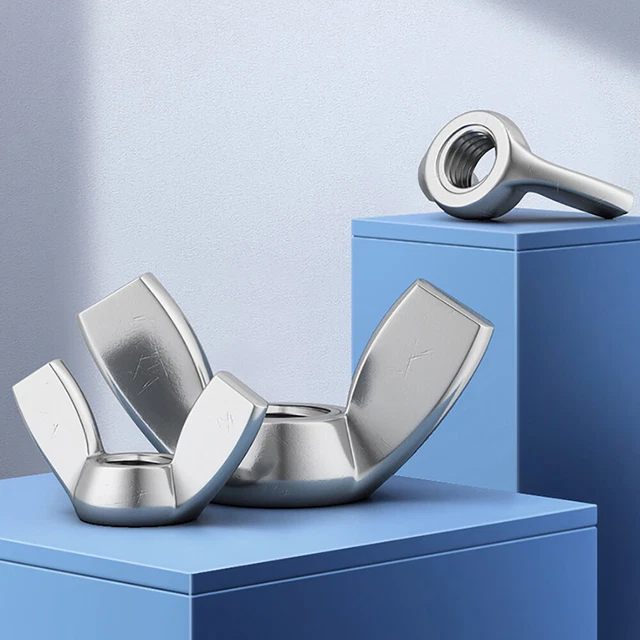 M4 M5 M6 M8 M10 M12 Thumb Wing Nuts Butterfly Nut - SUS 201 Stainless ...