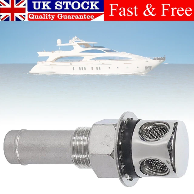 BOAT MARINE GRADE 316 Stainless Steel Fuel Tank Vent Breather 16mm ...