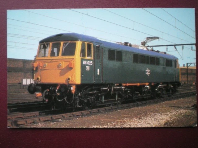 POSTCARD CLASS 86 Electric Loco No 86 025 At Crewe £1.25 - PicClick UK