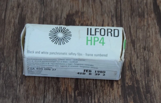 SEALED & BOXED Ilford HP4 Camera Film 36 Exp Expired Feb 1980 retro ...