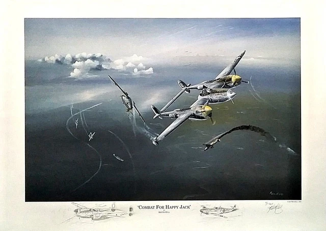 COMBATTIMENTO PER HAPPY Jack P-38 Jack Ilfrey 79th FS.- 20th FG. NOTA ...