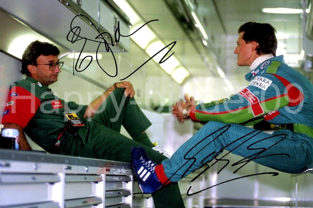 MICHAEL SCHUMACHER EDDIE Jordan Beautiful 7X5 Signed F1 Photo. £5.99 ...