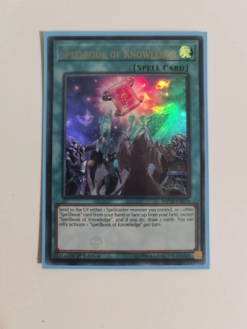 SPELLBOOK OF KNOWLEDGE MP18 EN076 Ultra Rare Yugioh Card TCG - Near ...