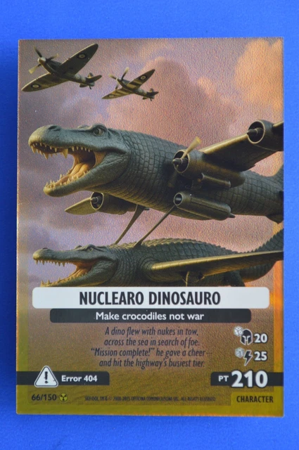 PANINI ITALIAN BRAINROT TCG Card: 66/150 Nuclearo Dinosauro (English) £ ...