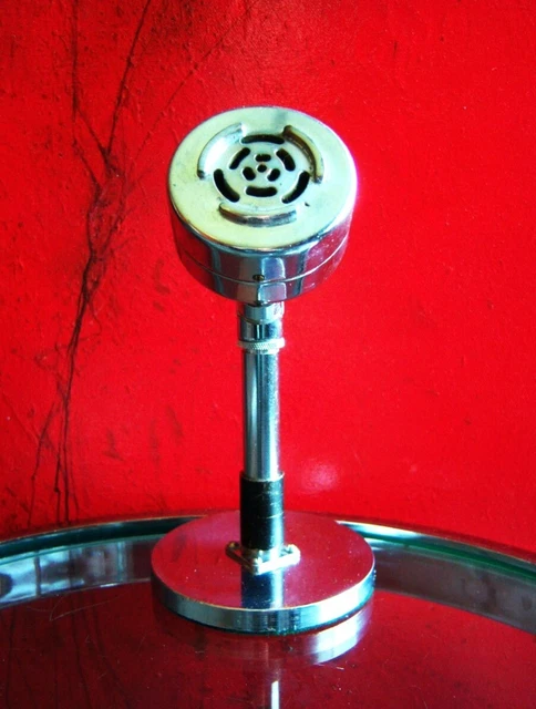 VINTAGE RARE 1940'S American D6T dynamic microphone old w chrome desk ...