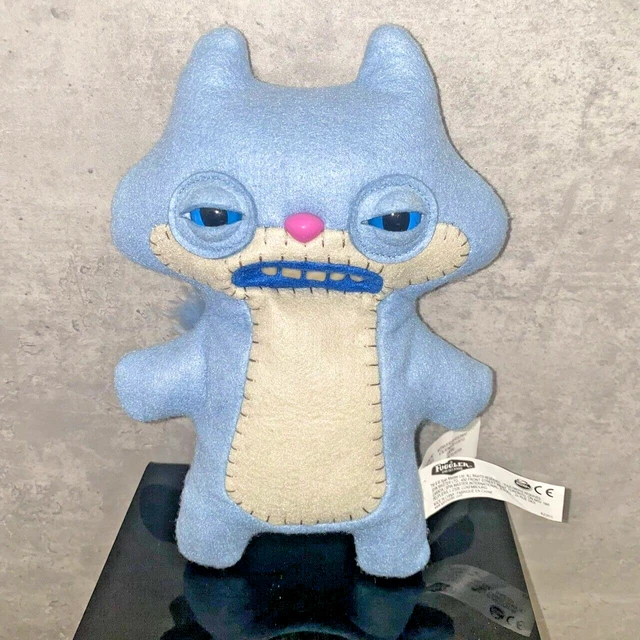 FUGGLER SKETCHY SQUIRREL Light Blue Funny Ugly Monster Plush 9" Retired ...