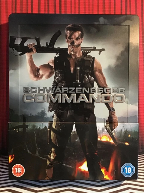 COMMANDO ('EMBOSSED' STEELBOOK) Blu-ray. ARNOLD SCHWARZENEGGER. 1985 £3 ...