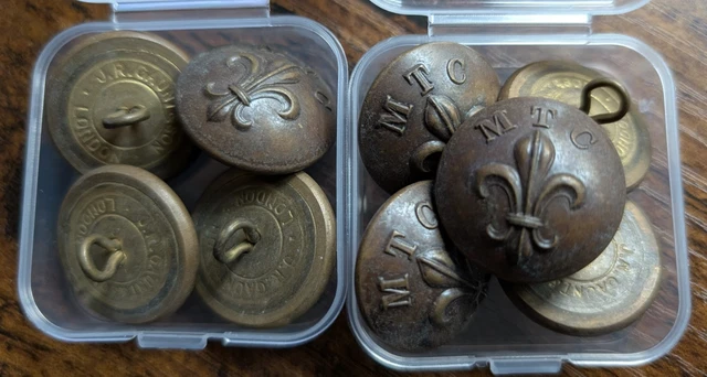 RARE WW2 MTC Mechanised Transport Corps Button Uniform Brass Bi-Metal ...