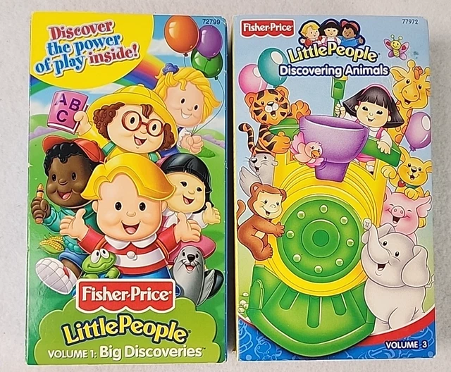 FISHER PRICE LITTLE People VHS Vol 1 Big Discoveries Vol 2 Discovering ...