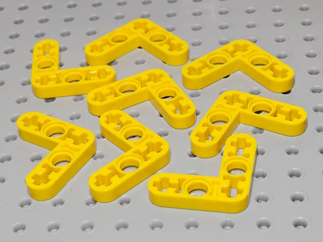 LEGO TECHNIC BEAM Thin 3x3 L-Shaped [32056] Yellow x8 £4.79 - PicClick UK