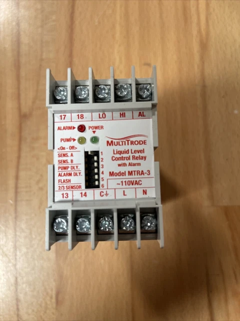 MULTITRODE MTRA-3 MTR Level Control Relay 110 VAC $55.00 - PicClick